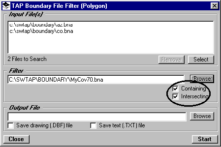 Boundary File Filters - Polygon